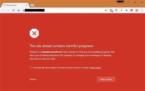 Google Warning Messages For Malware Infected Websites