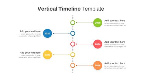Five Phase Vertical Timeline In Powerpoint Template Slidekit