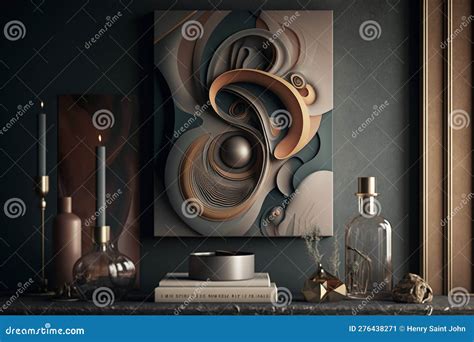 Generative Ai Abstract Emotions And Moods On Canvas Stock Illustration Illustration Of
