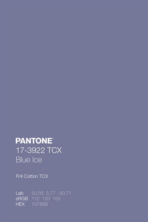 Pantone 17 3922 Tcx Blue Ice Color Code Lab Srgb Hex Pantone Color