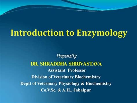 Enzymes Definitions Types And Classification Pptx Chemistry Science