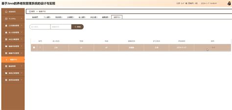 基于SpringBoot Vue养老院管理系统 计算机源码 软件工程专业源码成品 小熊源码网