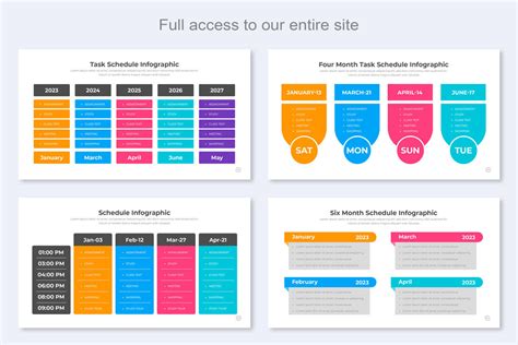 Schedule Infographic Ppt Design Template Presentation Template 111633