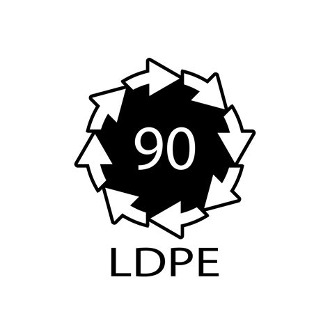 Composites Recycling Symbol Ldpe 90 Vector Illustration 22880348