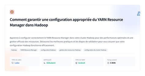 Comment Garantir Une Configuration Appropriée Du Yarn Resource Manager