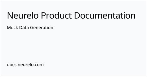 neurelo on linkedin mock data generation neurelo product documentation