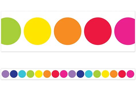 Rainbow Big Dot Border At Lakeshore Learning