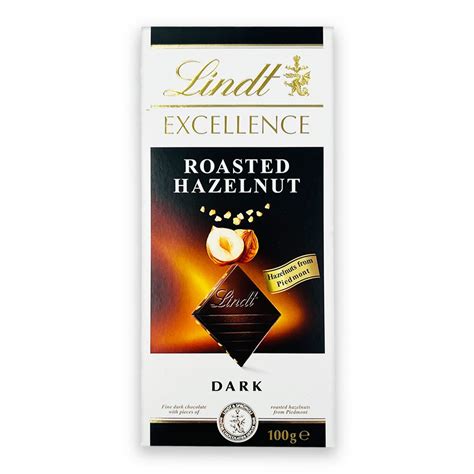 شکلات تخته ای با مغز تکه های فندق لینت Lindt 100 گرم پاپیون مارکت