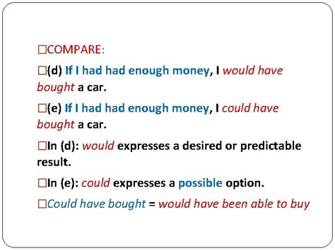Conditional Sentences And Wishes Overview Of Basic Verb
