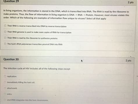 Solved Question 27 2 Pts Which Of The Following Statements