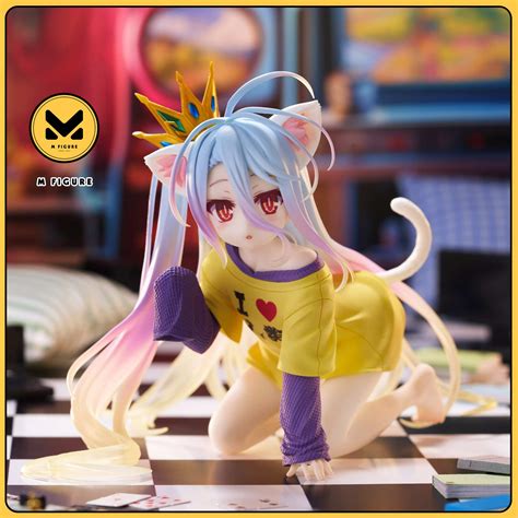 MÔ HÌnh Shiro No Game No Life Desktop Cute Nekomimi T Shirt Ver