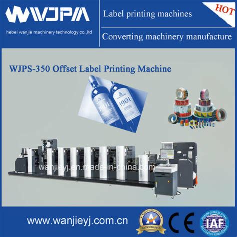 Hot Sales Wjps Intermittent Label Offset Printing Machine Offset Printer Web Fed Offset