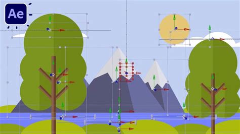 Camera Parallax Landscape Animation In After Effects Tutorials Motion