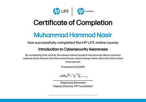 Cybersecurity Continuouslearning Hpfoundation Hplife