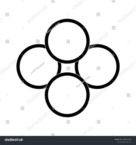 Interlocking Circles 4 Interlocking Circle Symbol Stock Vector Royalty Free 2498321925