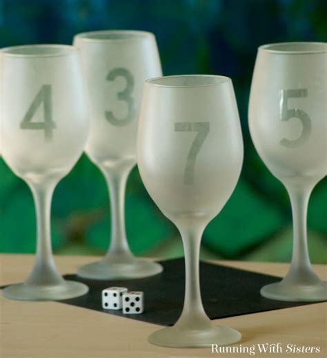 Etch Wine Glasses To Toast A New Year Running With Sisters