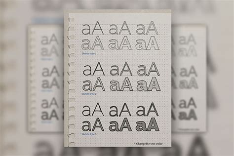 3 Style Sketch Text Effect Free Download Resource Boy