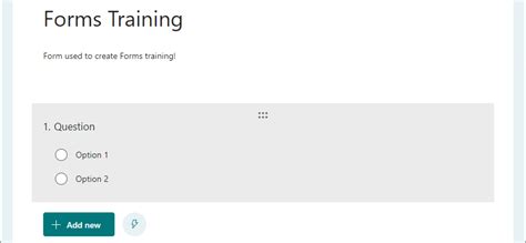 Microsoft Forms Creating A Form Or Quiz