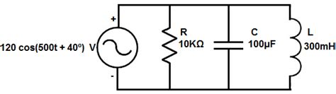 Ac Circuit Analysis Time To Frequency Domain Conversion