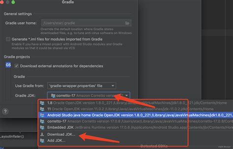 解决Android Gradle plugin requires Java 17 to run You are currently