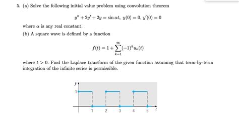 Solved 5 A Solve The Following Initial Value Problem