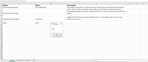 How Can I Call The Value From Config Excel In Enterpriseframework