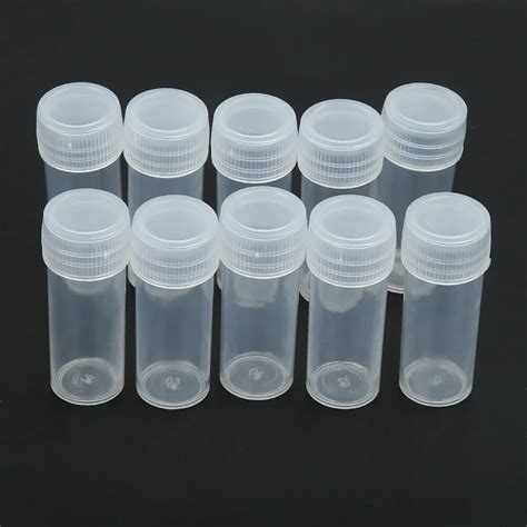 PCS Ml Clear Plastic Sample Bottle ML Volume Empty Jar Cosmetic Containers Small Storage
