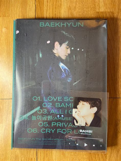 BAEKHYUN BAMBI NIGHT RAIN VER Hobbies Toys Memorabilia Collectibles K Wave On Carousell
