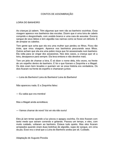 Contos De Assombração Pdf Morte Cavalos