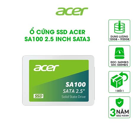 Ổ Cứng Ssd Acer Sa100 3d Nand Tốc độ đến 561mb S Shopee Việt Nam