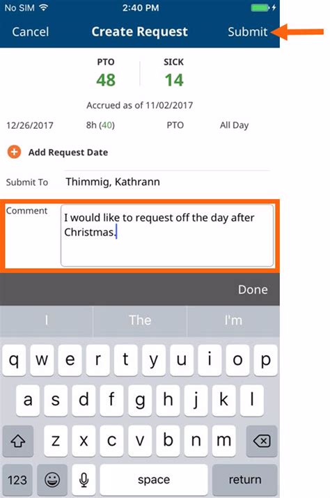 Time Off Requests In The Mobile App TimeStar Support Center