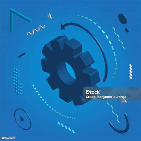 현대 배경에 아이소메트릭 톱니바퀴 아이콘3d 아이콘과 기어 기어 3차원 형태에 대한 스톡 벡터 아트 및 기타 이미지 3차원