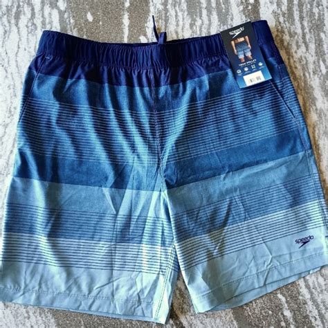 Speedo Swim Speedo Mens Tech Volley Swim Trunks New Size Large