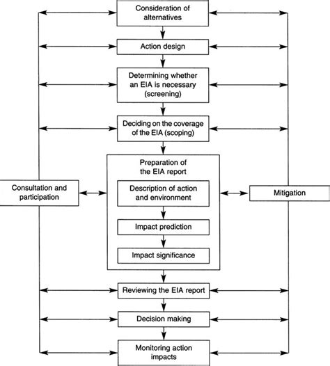 Flowchart Indicating The Environmental Impact Assessm