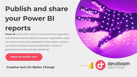 Devoteam Data Driven On Linkedin Publish And Share Your Power Bi Reports