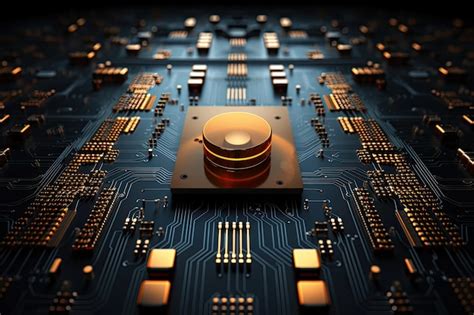 Premium Ai Image The Insides Of A Microprocessor Device