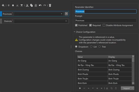 How Can Create Secondary User Parameter Choice Type With Choice Based On Result From First