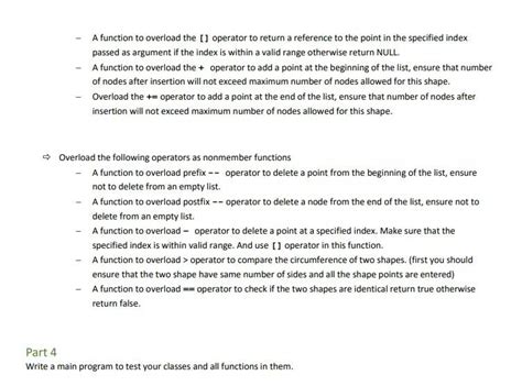 Solved Part 1 Write The Implementation Of Class Called