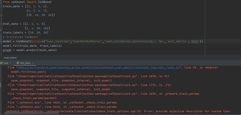 Custom C Metric Run Problem · Issue 1337 · Catboostcatboost · Github