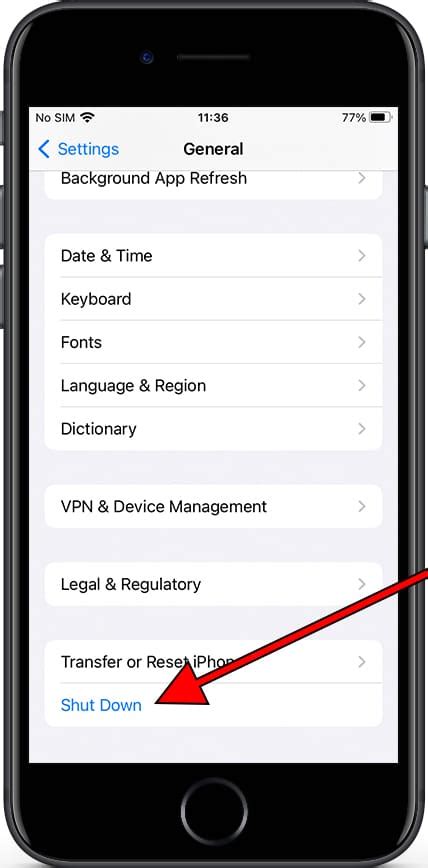How To Turn Off An Apple IPhone From The Settings