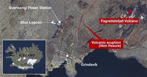 Iceland Volcano Map Shows Lava Path From Reykjanes Peninsula Eruption