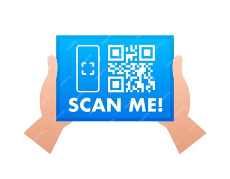 Premium Vector Qr Code For Smartphone Inscription Scan Me With Smartphone Icon Qr Code For Payment
