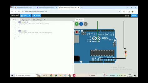Rangkaian Led Sederhana Berbasis Arduino Youtube