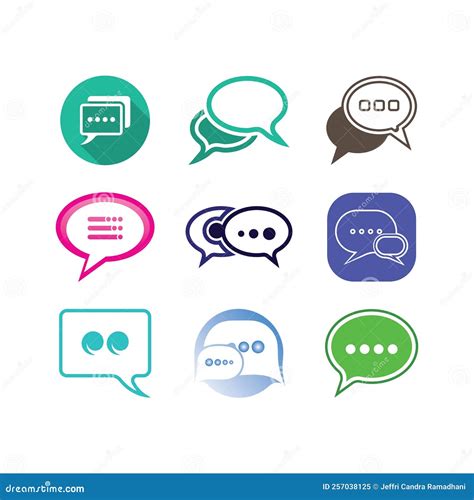Message Bubble Logo And Symbol Speech Stock Vector Illustration Of Internet Business 257038125