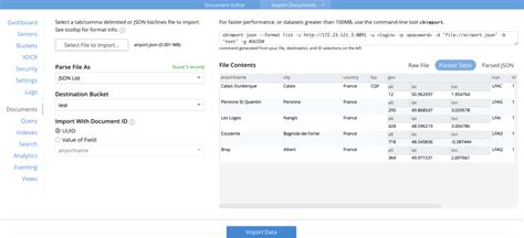 New In Couchbase 66 Import Docs Using Web Admin Console