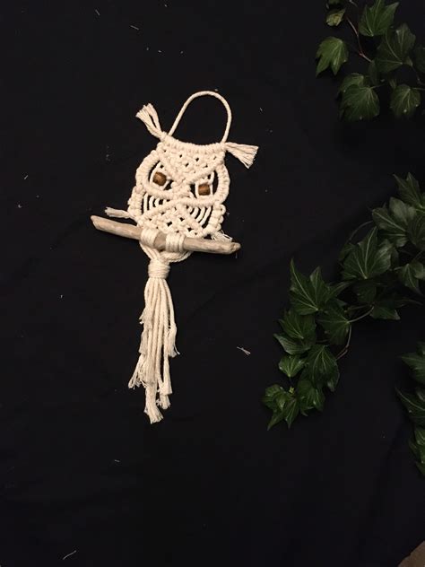 Macrame Owl Macrame Owl In The UK Macrame Owl Wall Hanger Etsy