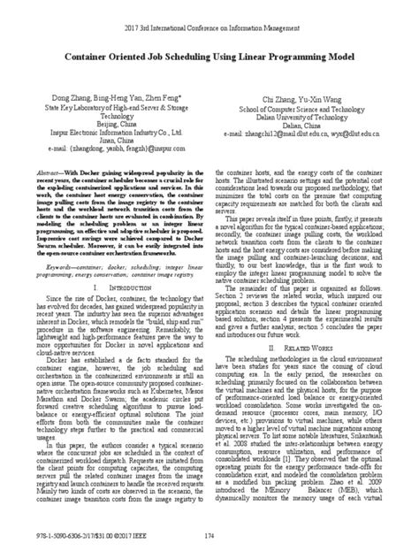 container oriented job scheduling using linear programming model pdf virtual machine cloud