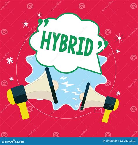 Handwriting Text Hybrid Concept Meaning Offspring Of Two Plants Or