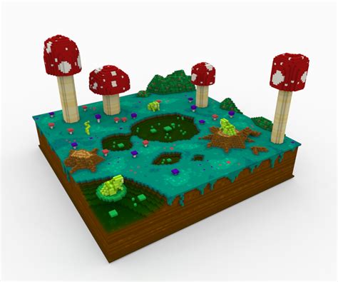 Theres So Mushroom Here Voxel Original By Auragoddess On Deviantart