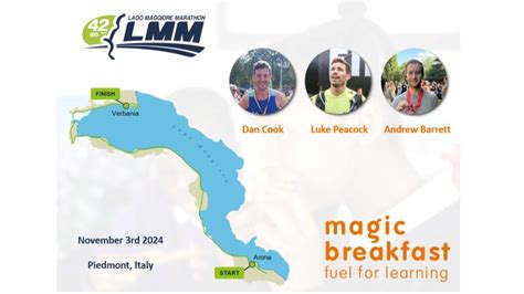 Dan Luke And Andrews Lake Maggiore Marathon For Magic Breakfast Neil Mcivor
